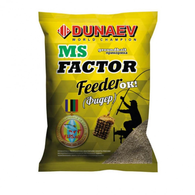 Прикормка Dunaev MS Factor 1кг #Фидер по цене 260 ₽ — купить в интернет-магазине «Респект Актив»